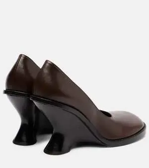 Dries Van Noten 95 Leather Wedges