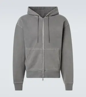 Our Legacy Cotton Fleece Zip-up Hoodie - Grey