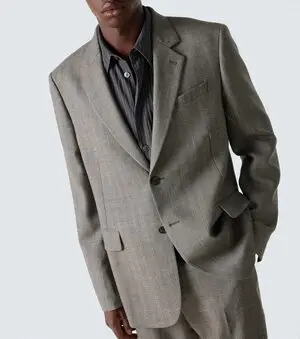 Our Legacy Ceremony Herringbone Virgin Wool Blazer