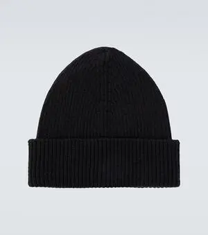 Our Legacy Ribbed-knit Wool Beanie - Black