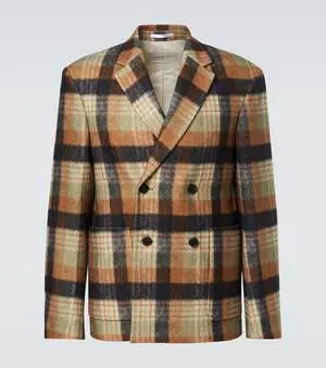 Dries Van Noten Checked Wool Blazer