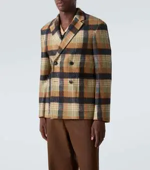 Dries Van Noten Checked Wool Blazer