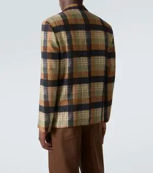 Dries Van Noten Checked Wool Blazer
