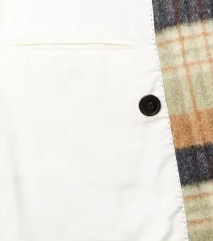 Dries Van Noten Checked Wool Blazer