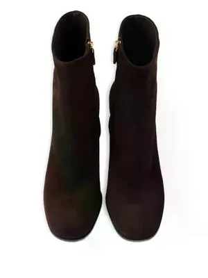 Prada 85mm Suede Block-heel Boots