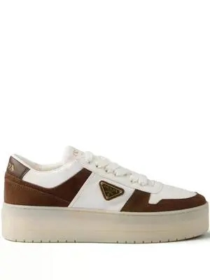 Prada Downtown Platform Sneakers - Brown