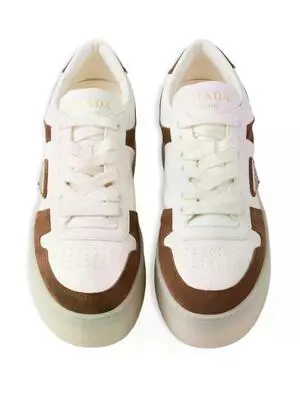 Prada Downtown Platform Sneakers - Brown