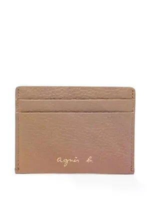 AGNÈS B. Leather Cardholder - Brown