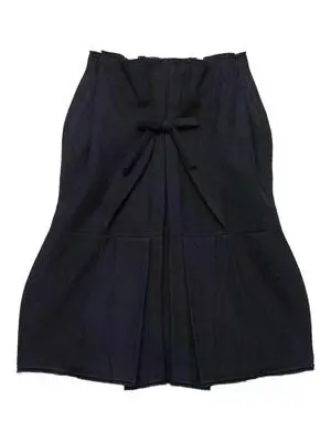 Prada Raw Edge Hem Skirts