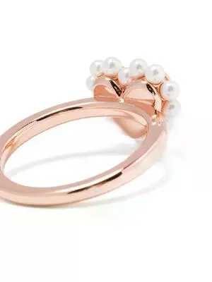 AGNÈS B. Heart Faux-pearl Ring