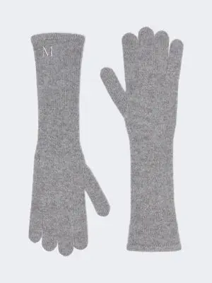 Max Mara Cashmere Gloves - Light Grey