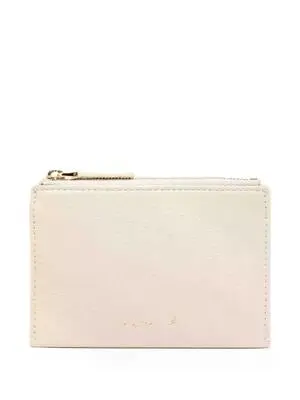 AGNÈS B. Logo-plaque Leather Wallet - Neutrals