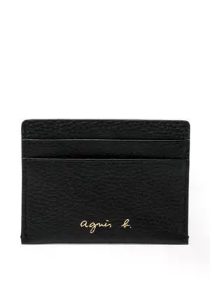 AGNÈS B. Leather Cardholder - Black