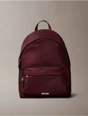 Calvin Klein Matte Nylon Backpack Decadent Chocolate