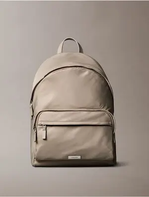 Calvin Klein Matte Nylon Backpack - Desert Taupe