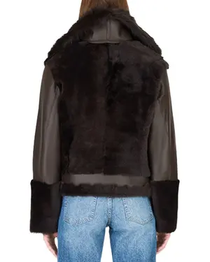 HISO Soul Shearling Moto Jacket