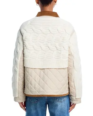 Rag & Bone Ivy Mixed Media Jacket