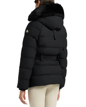 Moose Knuckles Cambria Shearling Trim Down Jacket