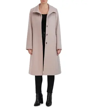 Cole Haan Flared Button-front Coat