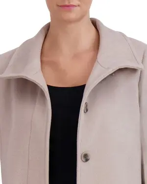 Cole Haan Flared Button-front Coat