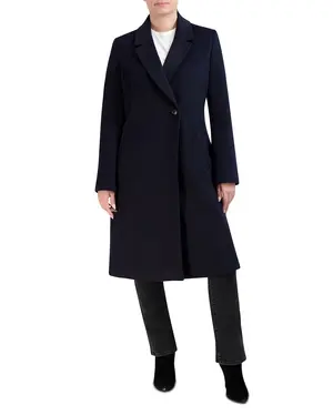 Cole Haan Single Breasted Asymmetric Coat