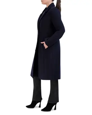 Cole Haan Single Breasted Asymmetric Coat