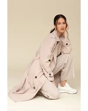 Avec Les Filles Belted Trench Coat