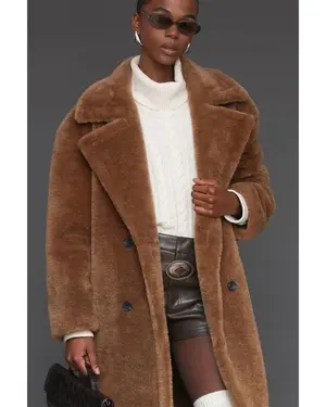 Avec Les Filles Oversized Faux Fur Coat