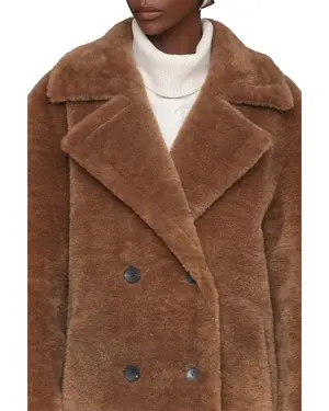 Avec Les Filles Oversized Faux Fur Coat