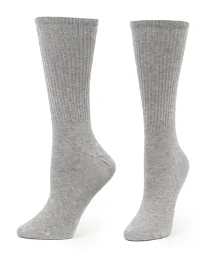 Hue Must Have Crew Socks - Light Grey Heather