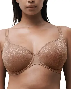 Chantelle Lightweight Plunge Bra Coffee Latte