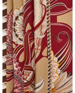 FERRAGAMO Giada Print Silk Scarf