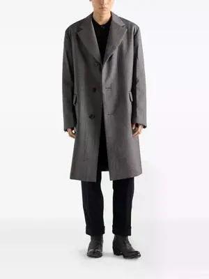 Prada Notched-lapel Wool Coat
