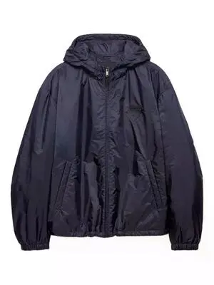 Prada Triangle-logo Hooded Jacket