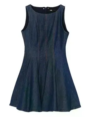 Maje Sleeveless Denim Mini Dress