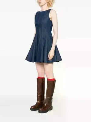 Maje Sleeveless Denim Mini Dress