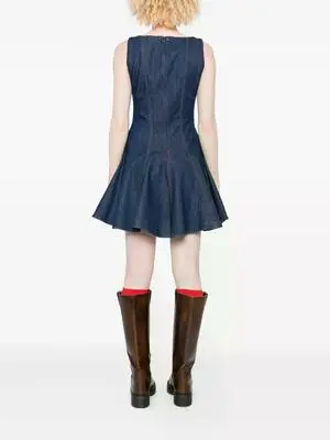 Maje Sleeveless Denim Mini Dress