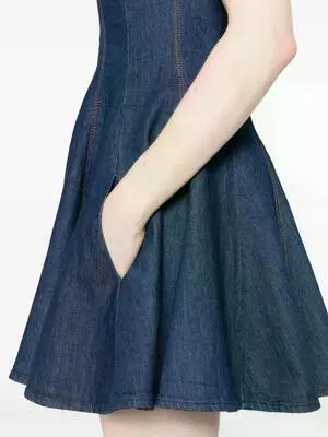 Maje Sleeveless Denim Mini Dress