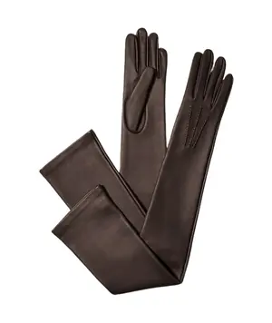 Michael Kors Leather Opera Gloves - Brown