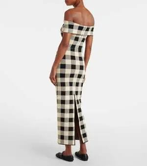Posse Pippa Checked Maxi Skirt