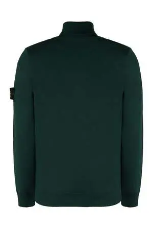 Stone Island Virgin Wool Turtleneck Sweater