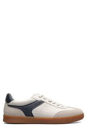 Florsheim Pace T-toe Low Top Leather Sneakers - Bone Multi