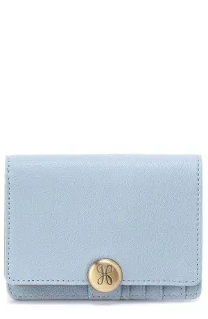Hobo Small Hutton Leather Bifold Wallet - Dusted Sky