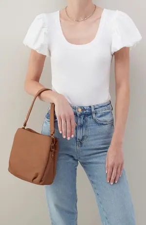 Hobo Starr Convertible Leather Shoulder Bag - Timber Brown