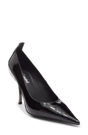 Jeffrey Campbell Pointed-toe Pump - Black Patent