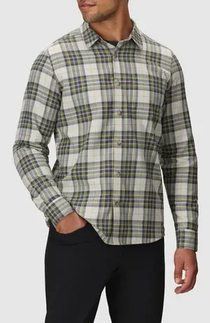 OUTDOOR RESEARCH Ravenna Performance Flannel Button-up Shirt - Rainforest Plaid