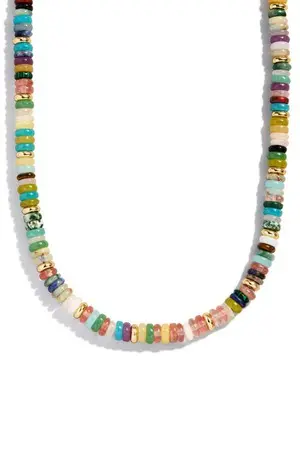 Baublebar Marcy Beaded Necklace - Gold Multi