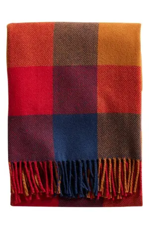 Pendleton Washable Wool Throw Blanket - Copper/red