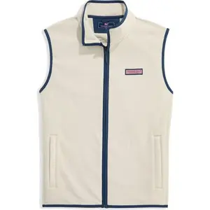 Vineyard Vines Harbor Fleece Vest - Stone