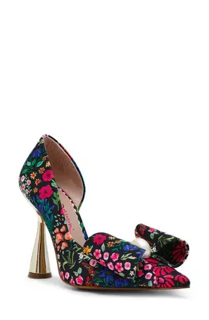 Betsey Johnson Kyliee Half D'orsay Pointed Toe Pumps - Ditsy Floral